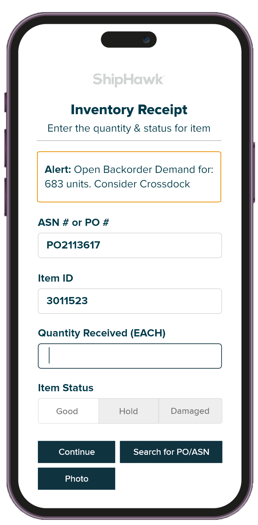 Receiving Inventory, Putaway, Cross-Docking | ShipHawk WMS
